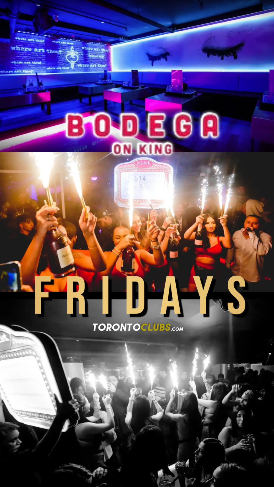 CLUBS IN TORONTO | Toronto Clubs, Entertainment, Guestlist, Bottle ...