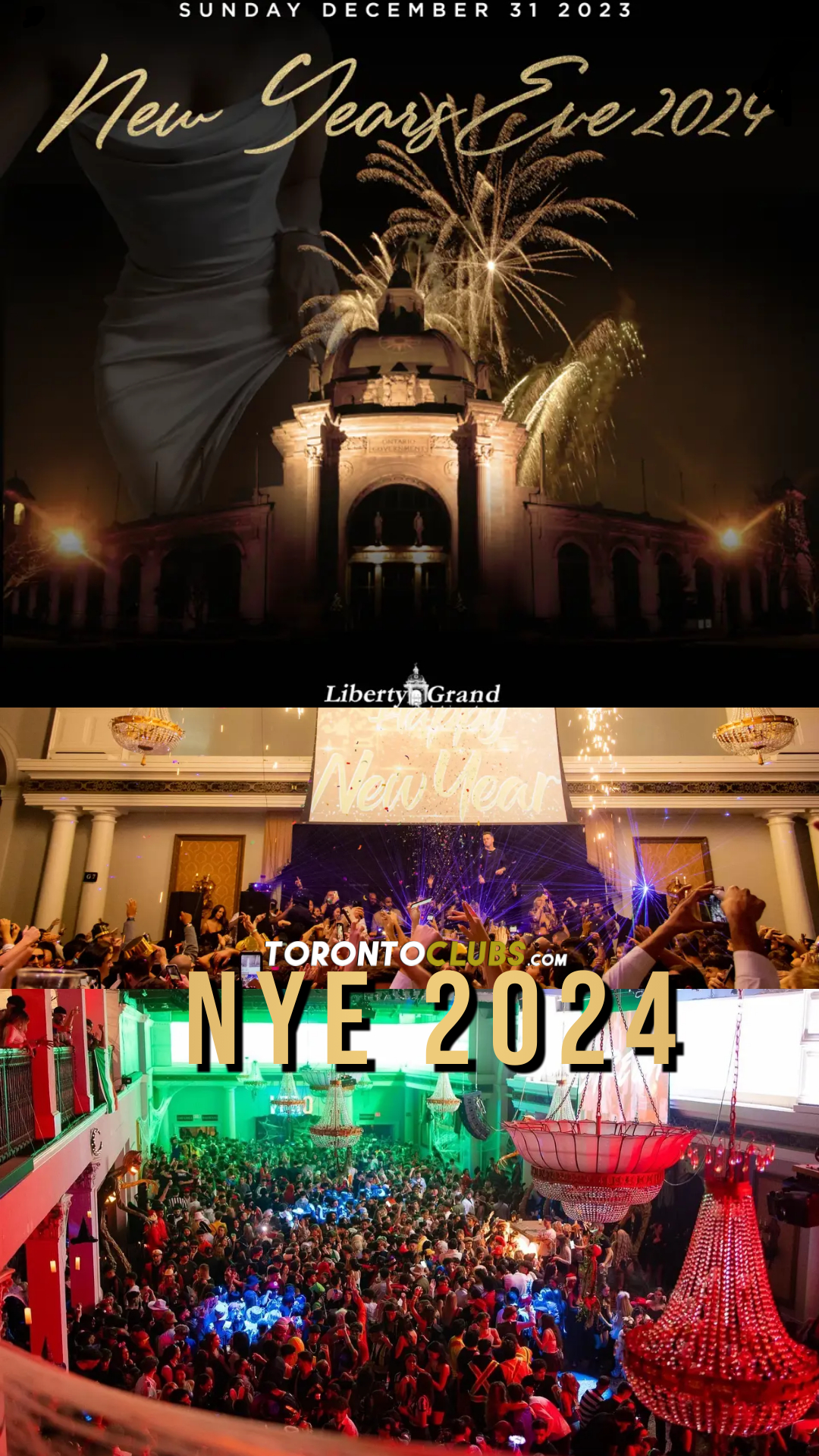 Toronto Clubs | TORONTO NEW YEARS EVE EVENTS 2024
